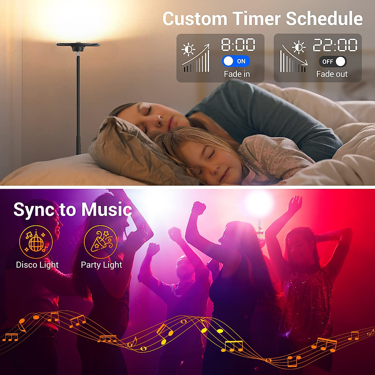 DreamColor Tall Floor Lamp with Projection & App Control