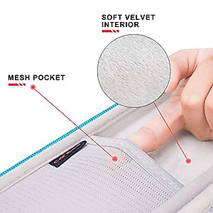 Canboc Hard Carrying Case Compatible with Razer Kishi V2 Mobile Gaming Controller, Portable Gaming Travel Case, Protective case, Mesh Pocket for SD card, USB Cable and Other Accessories, Turquoise