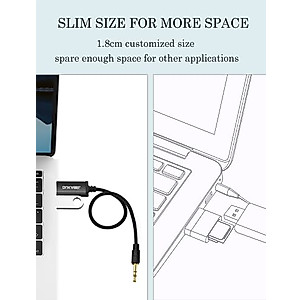 USB to 3.5mm Aux Cable, DUKABEL USB to 3.5mm Jack Cord for PC PS4 PS5 USB2.0 to 1/8’’ Male Auxiliary Audio Cable for Headphone Speaker(8FT/2.4 Meter) Do Not Work for TV Car PS3 Truck Amplifier