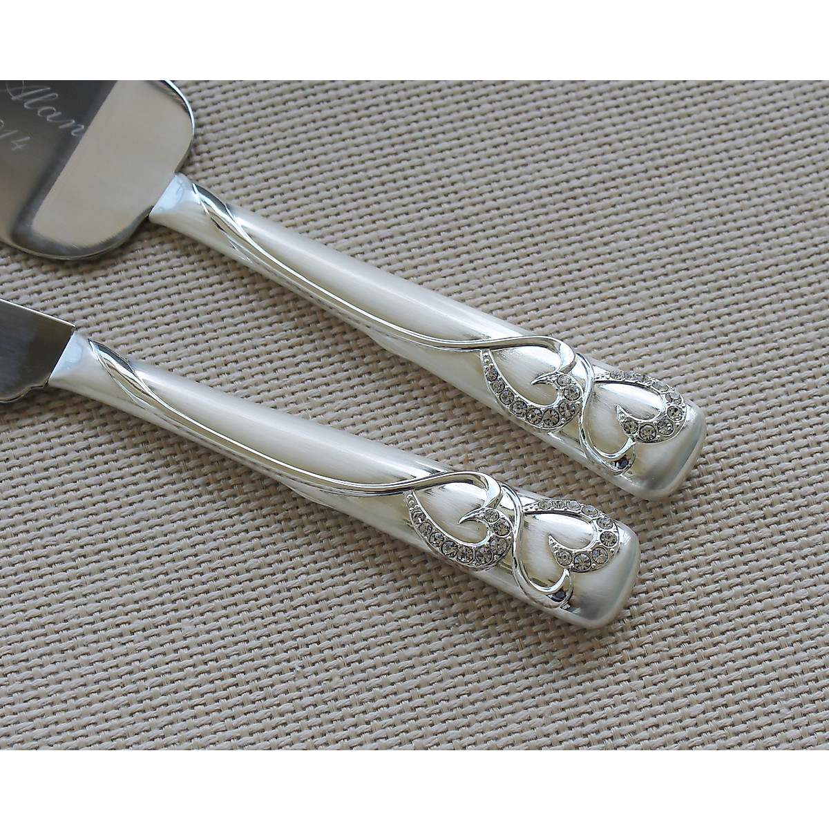 Personalized Engraved Cake Server Set - Engraving on Both