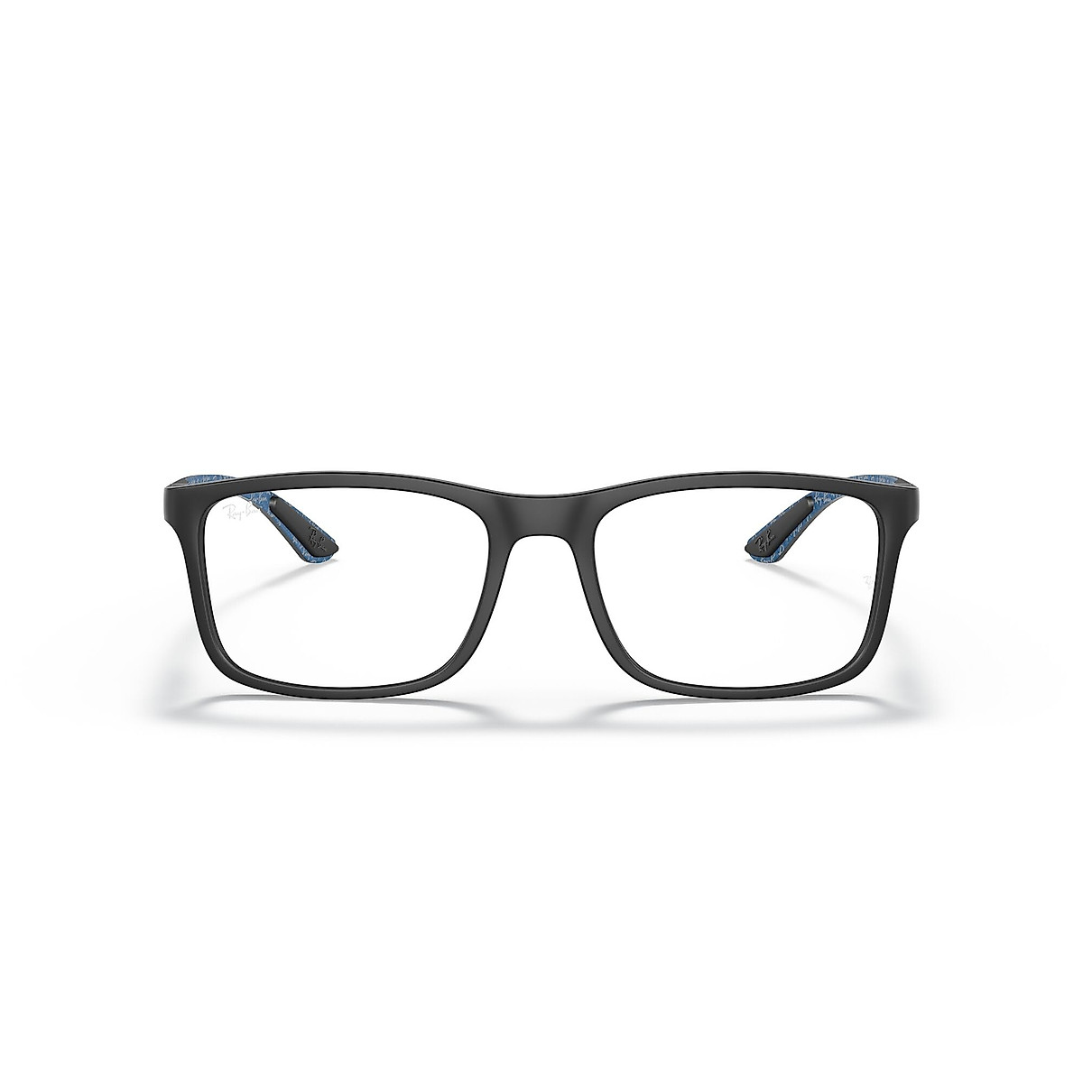 Ray-Ban RX8908 Rectangular Prescription Eyewear Frames, Matte Black/Demo Lens, 55 mm