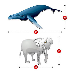 SpriteGru 59 PCS Zoo Animal Zoo Magnets for Toddlers Kids, Perfect Preschool Learning