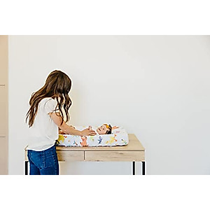 Premium Knit Diaper Changing Pad Cover"Sesame Friends" by Copper Pearl