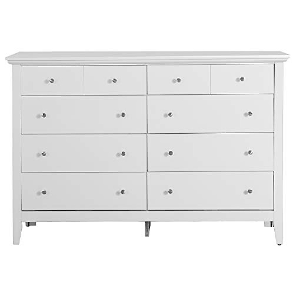 Glory Furniture Hammond 8 Drawer Dresser in White