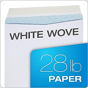 Columbian Envelopes Columbian 9 x 12 Catalog Mailing Envelopes, SimplySafe Tamper Evident, Security Tint, Pull Strip, Peel and Seal Closure, White, 100/Box (COLO930)