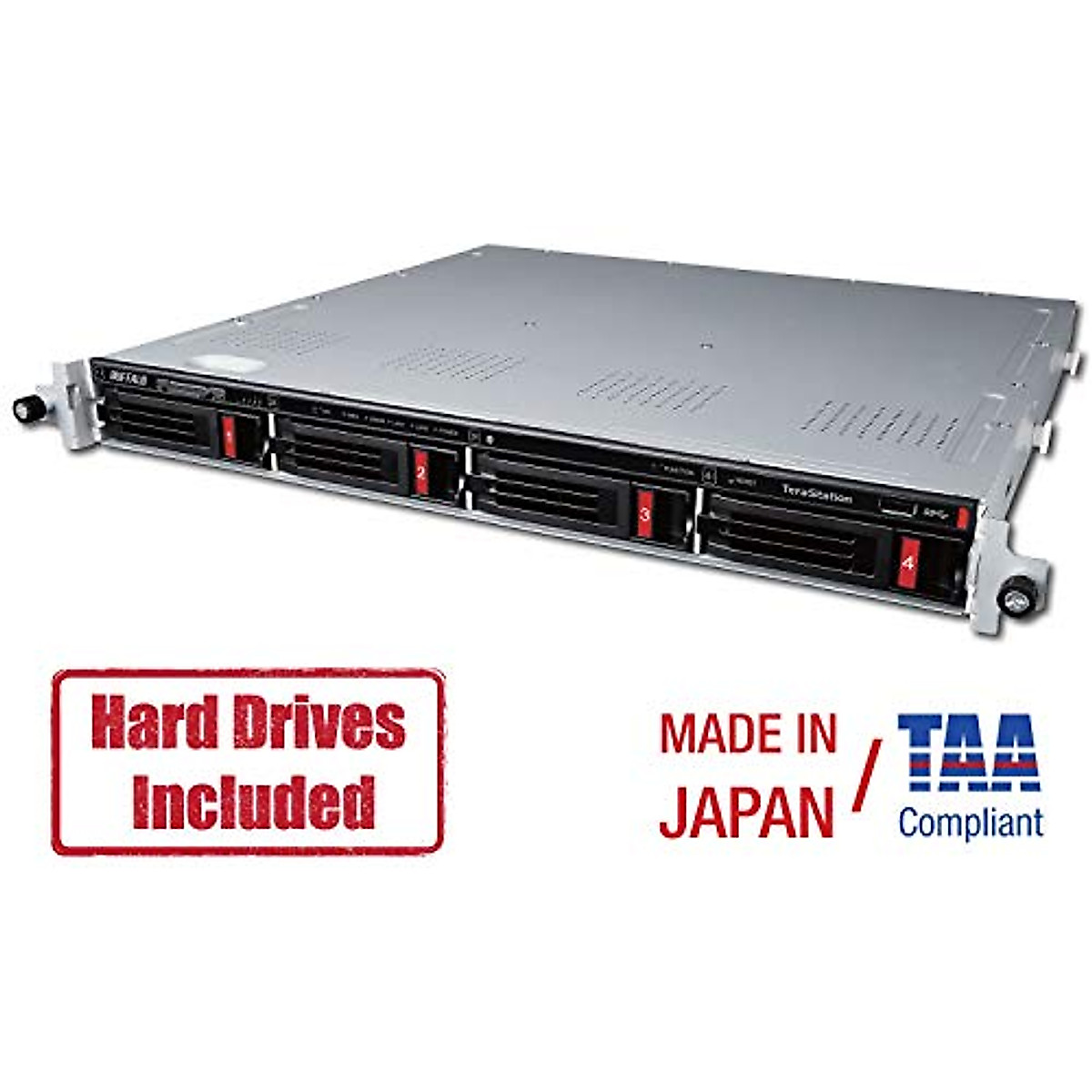 BUFFALO TeraStation 3410RN Rackmount 8 TB NAS Hard Drives Included
