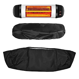 Heater Cover, Oxford 420D Good Flexibility Waterproof Cover Shrink Rubber Rope for Electric Heater for Home for Outdoor