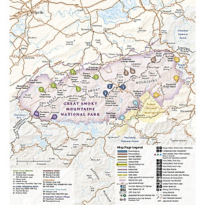 Great Smoky Mountains National Park Day Hikes Map (National Geographic Topographic Map Guide, 1702)