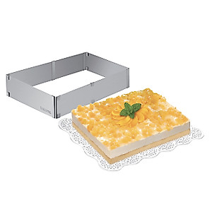 Tescoma adjustable baking frame, rectangular, stainless steel