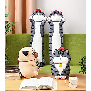 Joy Peach Plushies，Cat Plush Toys,30 in Super Soft Cat Pillow,Cat Plush Pillow for All Ages，Relieves Loneliness and Fatigue