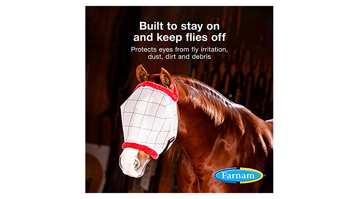 SuperMask II Fly Mask for Horses - Full Face Protection