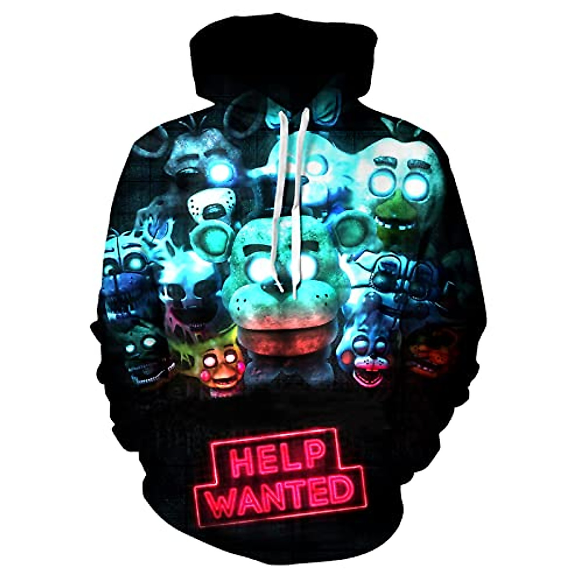 BLYLUXU Youth Hoodie Boys and Girls 3D Printed Pullover Sweatshirt Kids Cartoon Game Sport Hoodie 5-X-Large