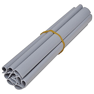 Garden Privacy Screen,Garden Fence Border,Portable Fence,Privacy Fence,Fencing for Yard,Private Fence,Garden Fence for Dogs,for Patio,Backyard,Outdoor Pool,Porch,PVC 114.8'x0.6' Matte Light Gray