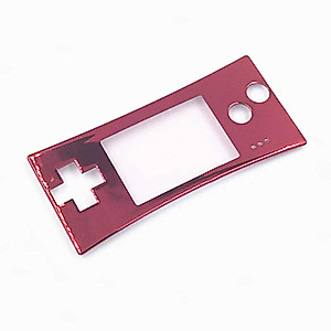 Faceplate Cover Replacement Front Shell Housing Case for Game Boy Micro GBM (Red)