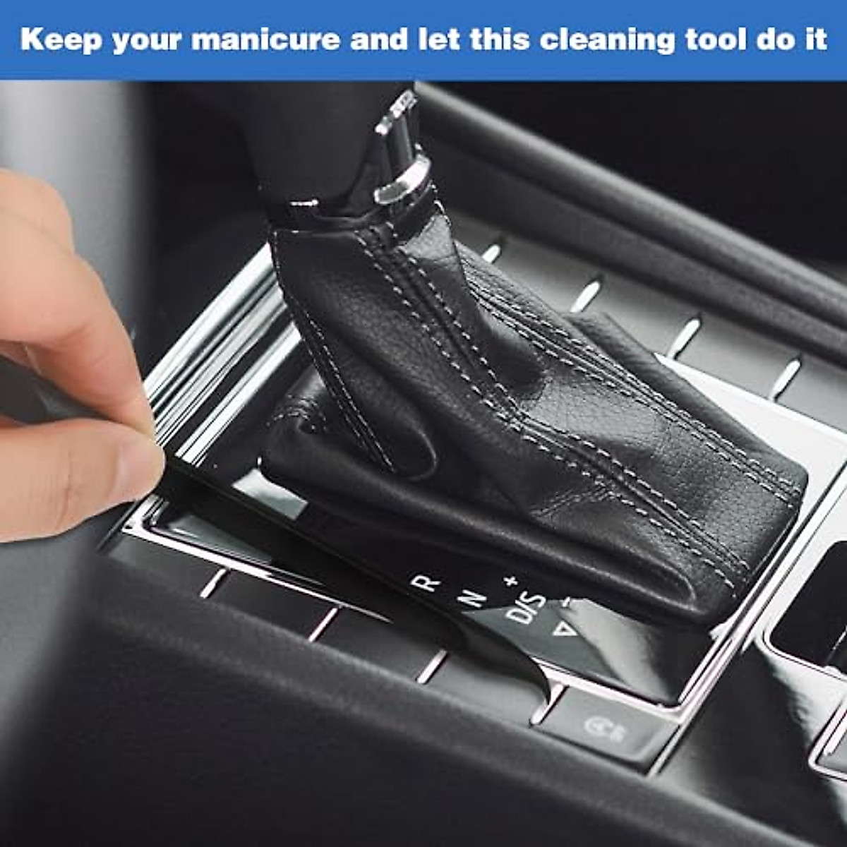 9Pcs Plastic Scraper Tool, Mabor Multi-Purpose Scraper for Tight Spaces Black Non-Scratch Kitchen Scraper Cleaning Pen for Labels Oil Stains Food Paint Remove Stickers