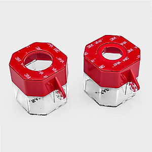 SCRTB Emergency Stop Push Button Switch 1 Pcs Emergency Stop Protection Cover,Emergency Stop Push Button,Add Protection Cover,Stop Switch Box with Key Lock Red