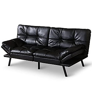 SLNFXC Sofa Bed Linen Memory Foam Couch Convertible Love Seat for Compact Living Spaces Offices Apartments