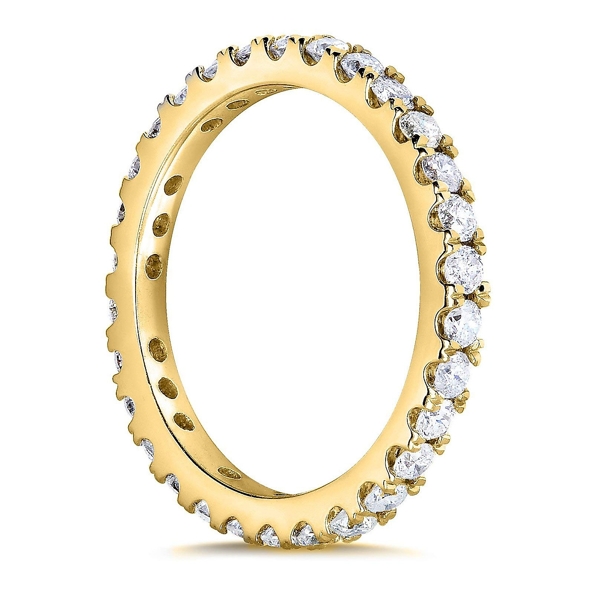 Kobelli 1ct Lab Grown Diamond Eternity Gold Band - rose-gold / 4.0