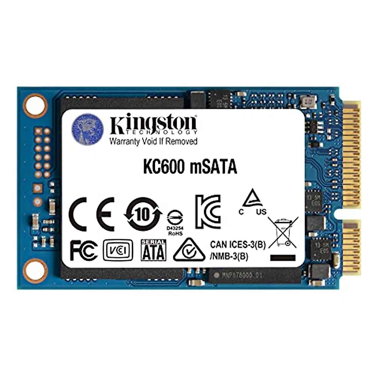 Kingston SSD KC600 256GB mSATA 3D TLC NAND SKC600MS/256G