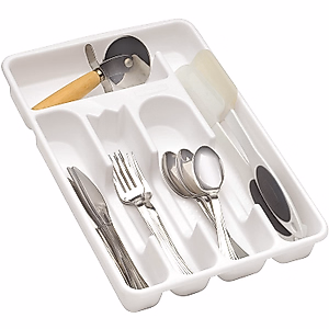 Rubbermaid Cutlery Tray, Small, White