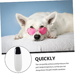 Balacoo 5 Sets pet Thermometer pet Ear Animals Temperature Monitor Digital pet Temperature Monitor Animal Electronic cat Temperature Detector pet Special Screen Charge Plastic Baby