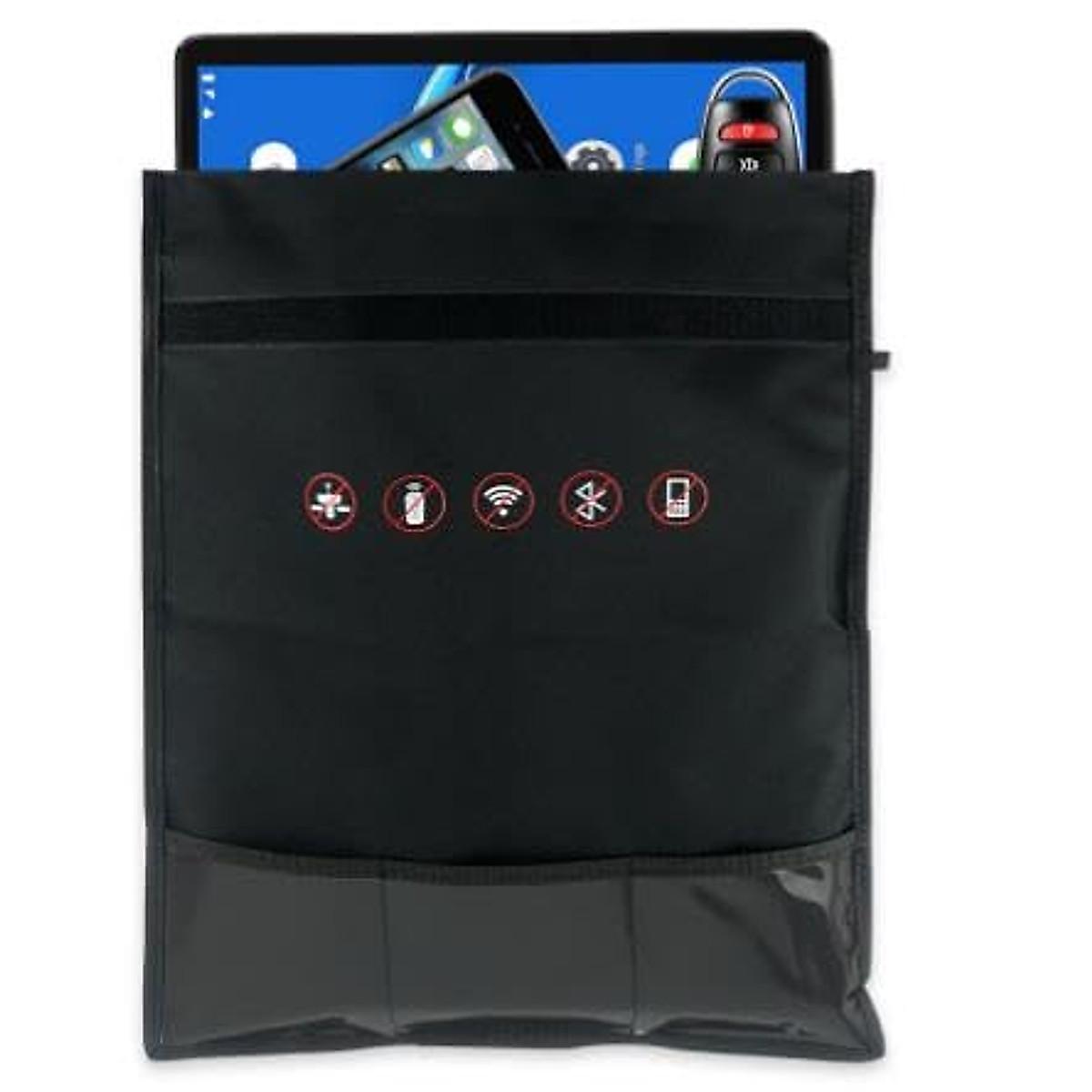 Boczif RFID Shielding Bag, Car Key FOB Cage Protector, RFID Signal Blocking Bag Shielding Cage Pouch Wallet Case for Cell Phone Privacy Protection, Anti-Spying Pouch, Anti-Tracking Case (Large)