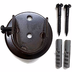 Urbanest Set of 2 Inside Mount Brackets for 1 1/8-inch to 1 1/4-inch Curtain Rods, Bronze