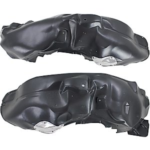 Evan Fischer Fender Liner Front, Driver and Passenger Side Compatible with 2011-2014 Ford F-150 Plastic Material, Set of 2, (2) Fender Liners - FO1249155, FO1248155