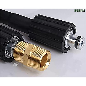 Pressure Washer Quick Connect Adapter - M22 Adapter Pressure Washer Hose Connector Kit - Brass Hose Quick Connect Set 4500 Psi Pressure Adapter - Hose Quick Connect Fittings for Pressure Washer