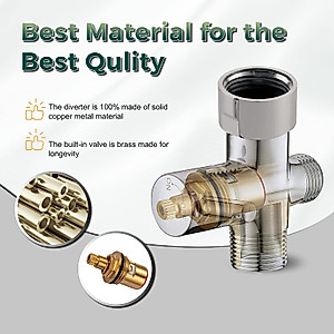 BARROCK Handheld Bidet Sprayer Combo Set for Toilet, Portable Bathroom Bidet Seat Attachment, 2 Way Installation Hang or Wall-Mount Shattaf Kit for Women with Brass T-Valve Explosion-Proof Hose Chrome