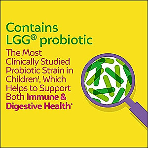 Culturelle Kids Chewable Daily Probiotic for Kids, Ages 3+, 30 Count, #1 Pediatrician-Recommended Brand, Natural Berry Flavored Daily Probiotics for Digestive Health, Oral Care & Immune Support