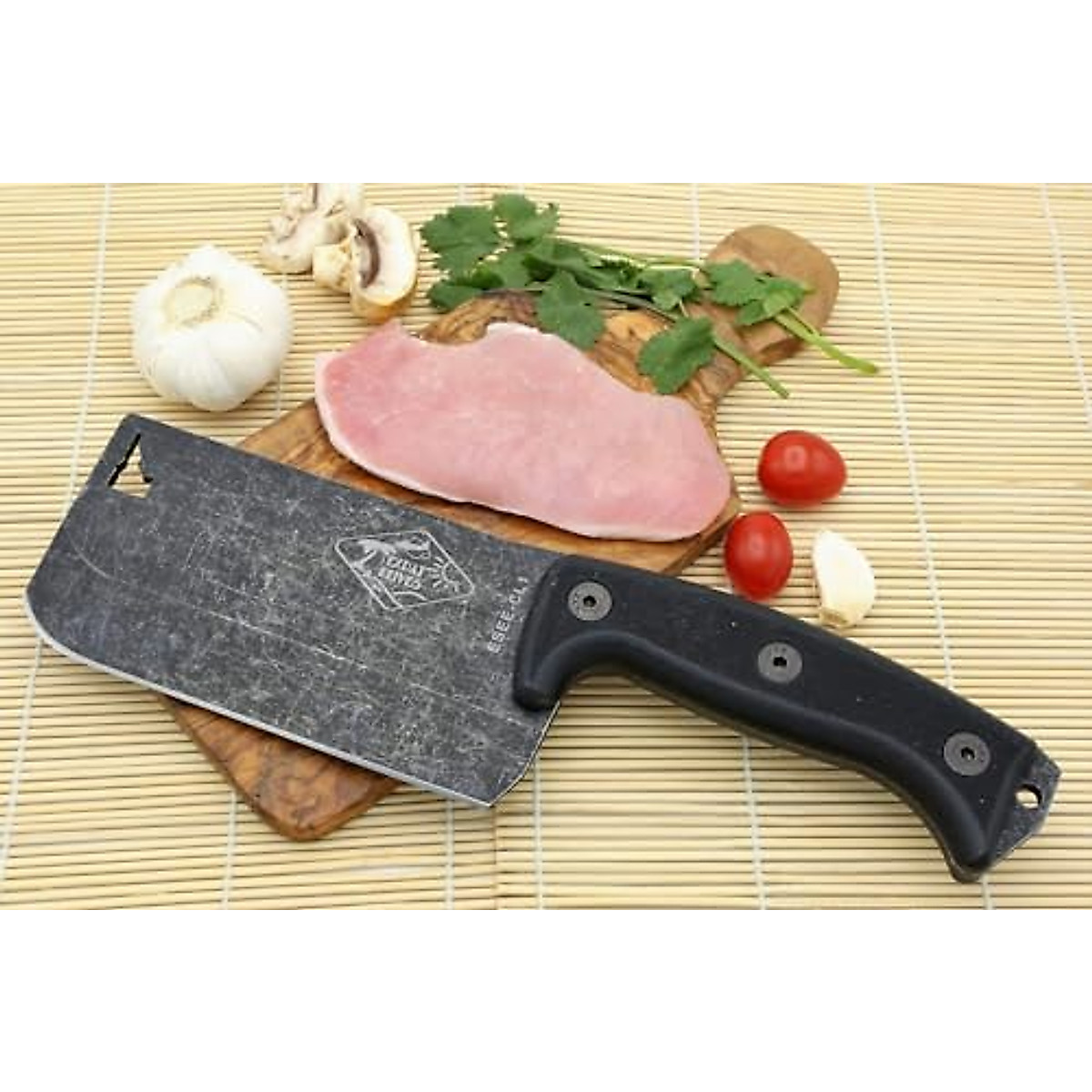 ESEE Knives Expat Knives Black G10 Handle Cleaver CL1