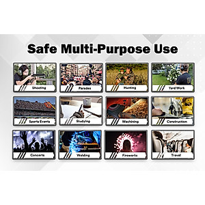 Pro Ears Pro Mag Gold, Electronic Hearing Protection & Amplification, Shooting Range Ear Muffs, Maximum Hearing Protection, Exclusive DLSC Compression Technology, 250 Hour Battery Life