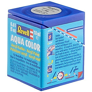 Revell 18ml Aqua Color Acrylic Paint (Aluminium Metallic Finish)