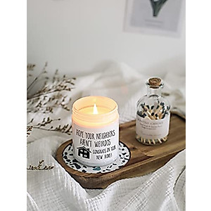 Housewarming Gifts for New Home, Housewarming Scented Candle, New House, Moving, New Homeowner Gift Idea (White)