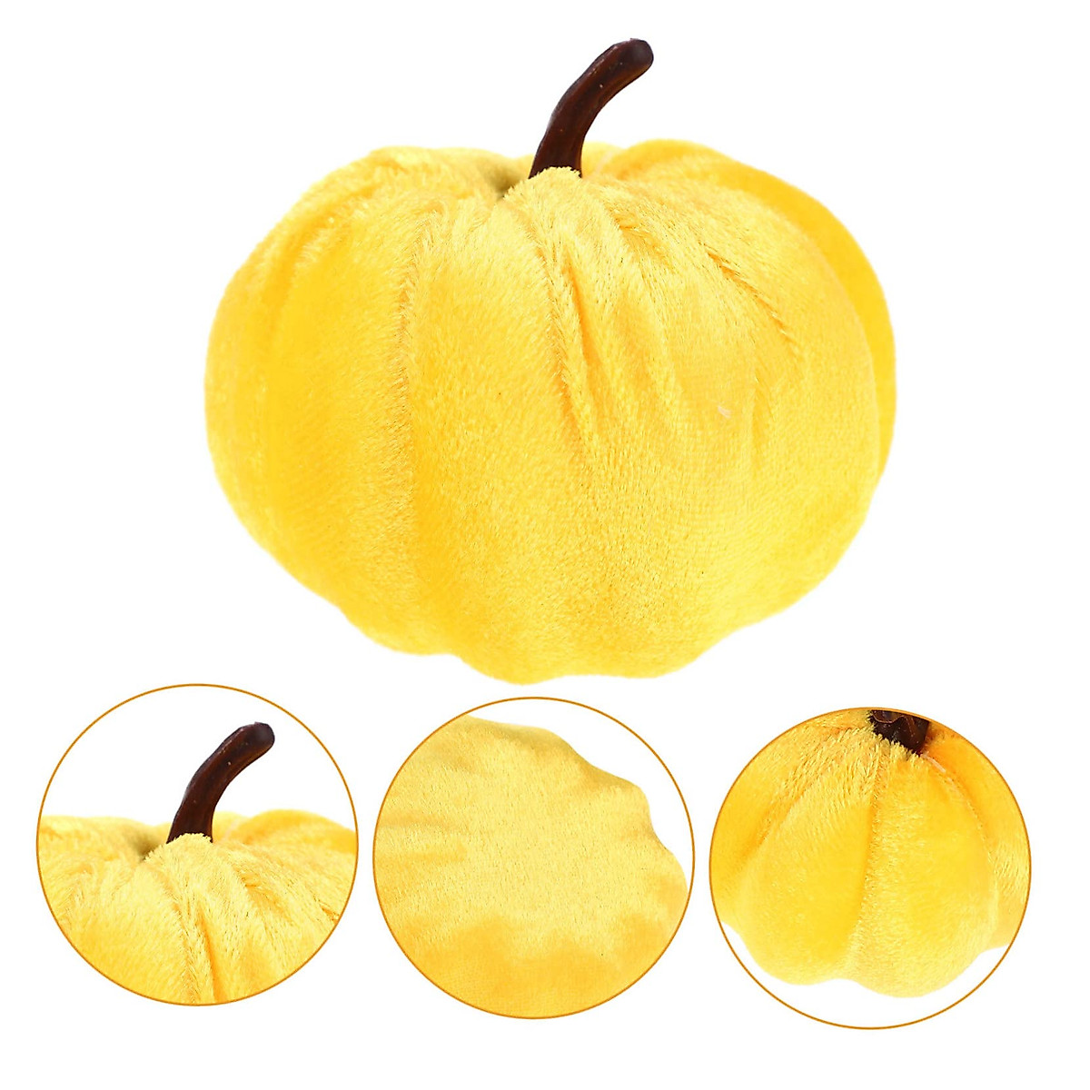 IMIKEYA 18 Pcs Fabric Pumpkin Ornament Decoration Harvest Fall Pumpkins Fake Foam Pumpkins Farmhouse Pumpkin Faux Harvest Pumpkins Fake Faux Pumpkin Table Decoration Flannel Halloween