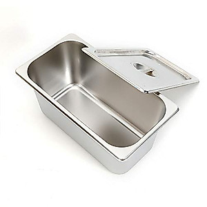 TFCFL Commercial Food Warmer 6-Pan Steamer Stainless Steel Bain-Marie Buffet Electric Countertop Food Warmer Steam Table 110V 850W for Catering and Restaurants