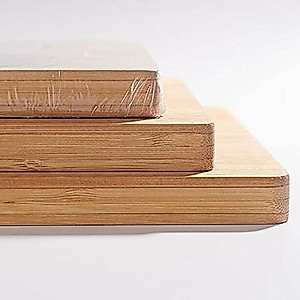GULRUH Wood Cutting Boards for Kitchen, Bamboo Cutting Board for Kitchen, Can Be Used As Cheese Board, with Handle, Non-Slip, Size:34cm*24cm