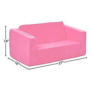 Fun Furnishings 55204 Furnishings Toddler Flip Sofa, Hot Pink