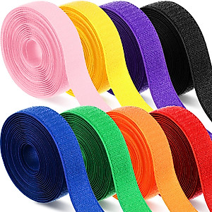 Chuangdi 8 Rolls Carpet Marker Strips Carpet Nylon Carpet Strips for Classroom, Teachers, Office, Social Distance, 8 Colors(131 Feet)