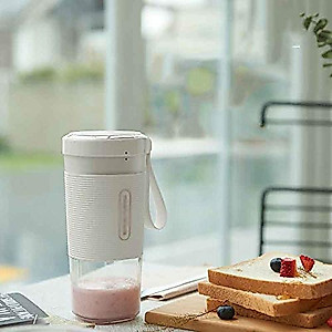 Mini Juicer Electric USB Smoothie Blender Fruit Fast Food Processor Portable Blender Electric Juicer (Color : Blue) (White)