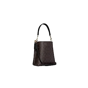 COACH Mollie Bucket Bag 22 In Signature Canvas Brown/Black