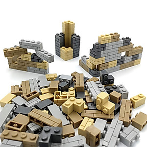 dspitwod 120 Pieces Masonry Profile Bricks Wall Blocks Parts and Pieces Compatible for Major Brand Brick Bulk Building Toy for Kids Age 4-12 Years Old