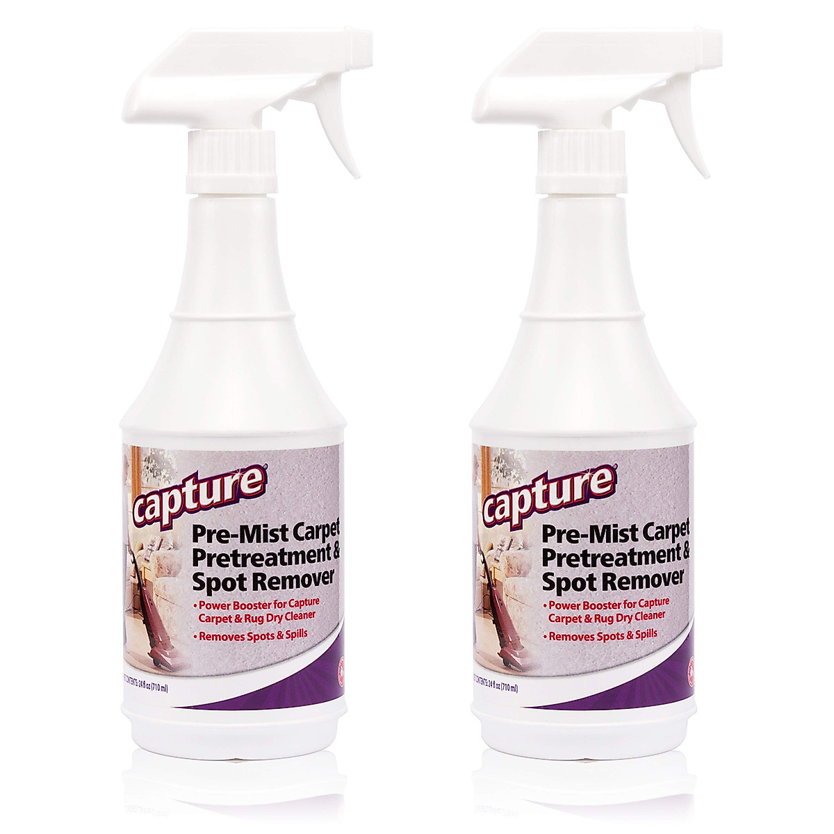 Capture Carpet & Rug Dry Cleaner (2.5lb) & Pre-Mist Soil Release for Carpet Dry Cleaner, Carpet Cleaning Pre Spray (2 Pack) - Bundle