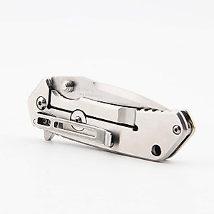 Sanrenmu 7056 Series Pocket Knife (7056LUF-SF Stone Washed) (White)