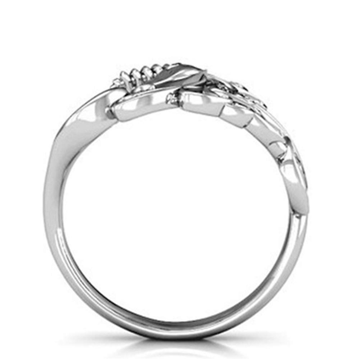 AZQ 925 Sterling Silver Fashion Sapphire Ring Unicorn Rings Round Perfect Cut Blue Gem Cubic Zirconia Rings CZ Eternity Engagement Wedding Band Ring for Women TZ.40 (US Code 8)