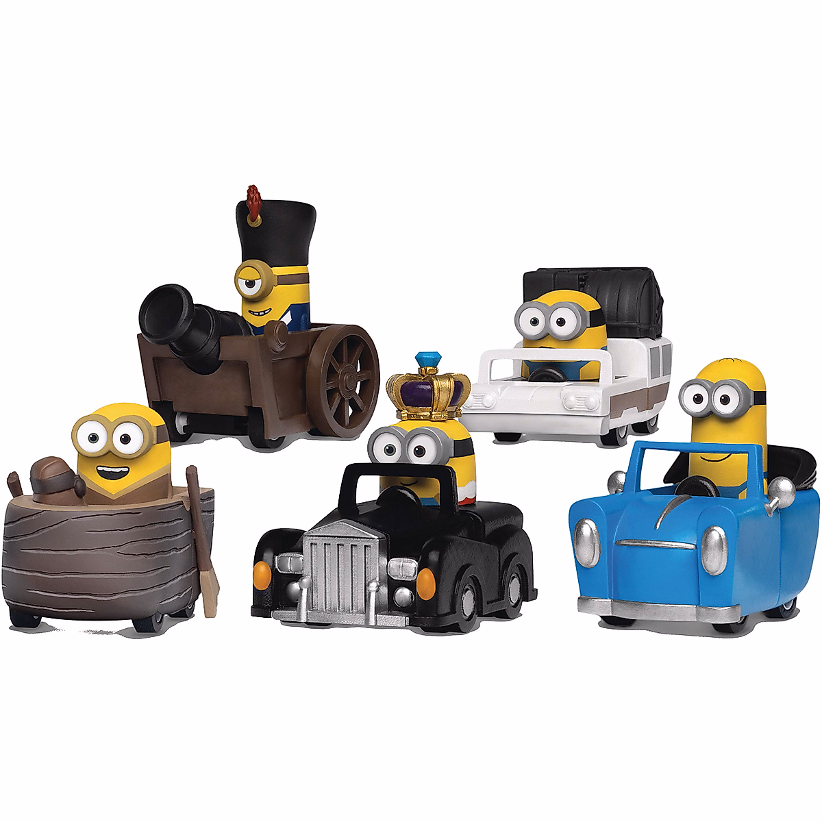 Beast Kingdom Despicable Me Pull Back Car Set, Multicolor