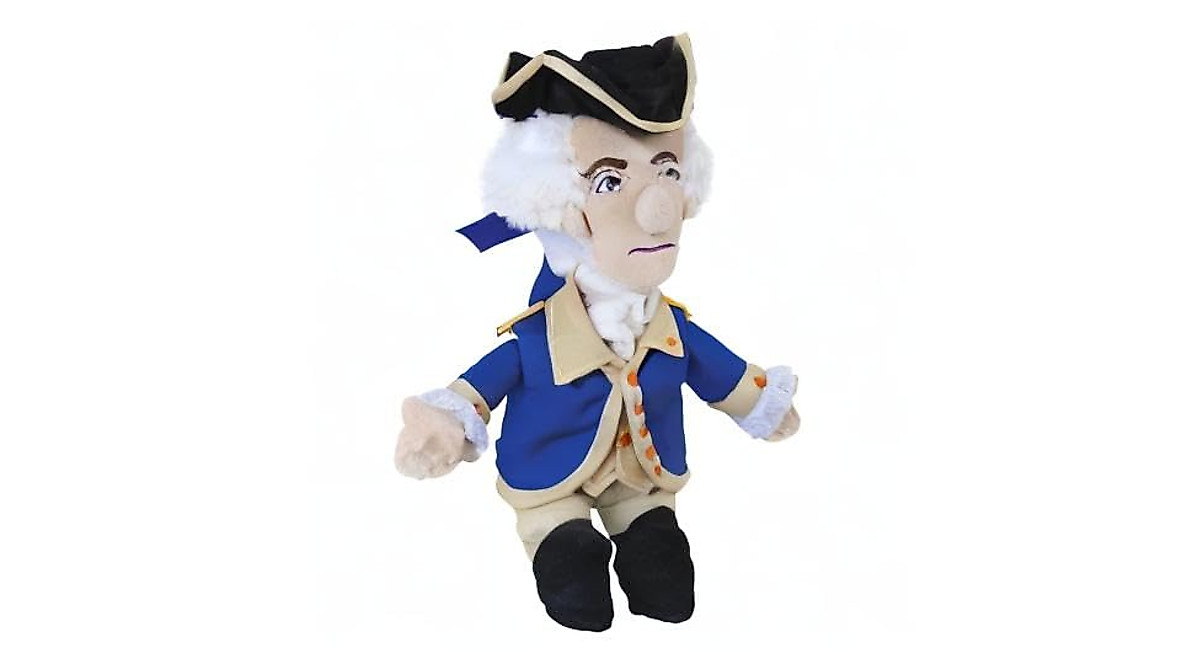 George Washington Doll - 11" Soft Plush Little Thinker