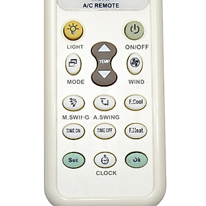 HQRP Remote Control Compatible with Haier HWF08XC5 HWR05XC5 HWR05XC9-L HWR05XCA HWR06XC5 HWR06XC5-T HWR06XC6 HWR06XC6-T HWR06XC7 HWR06XC7-T Air Conditioner Controller