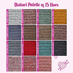 Merino Moments Chunky Merino Wool Yarn for Crocheting, 4 Skeins, 456Yds/400G, Free Patterns - Variegated Yarn for Knitting - #5 Bulky Weight - Blue Pack